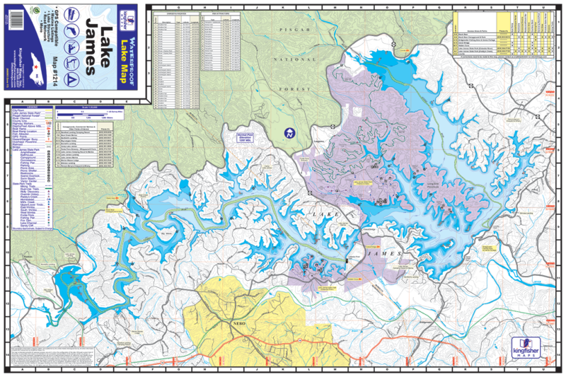 NC Lake Maps – Kingfisher Maps, Inc.