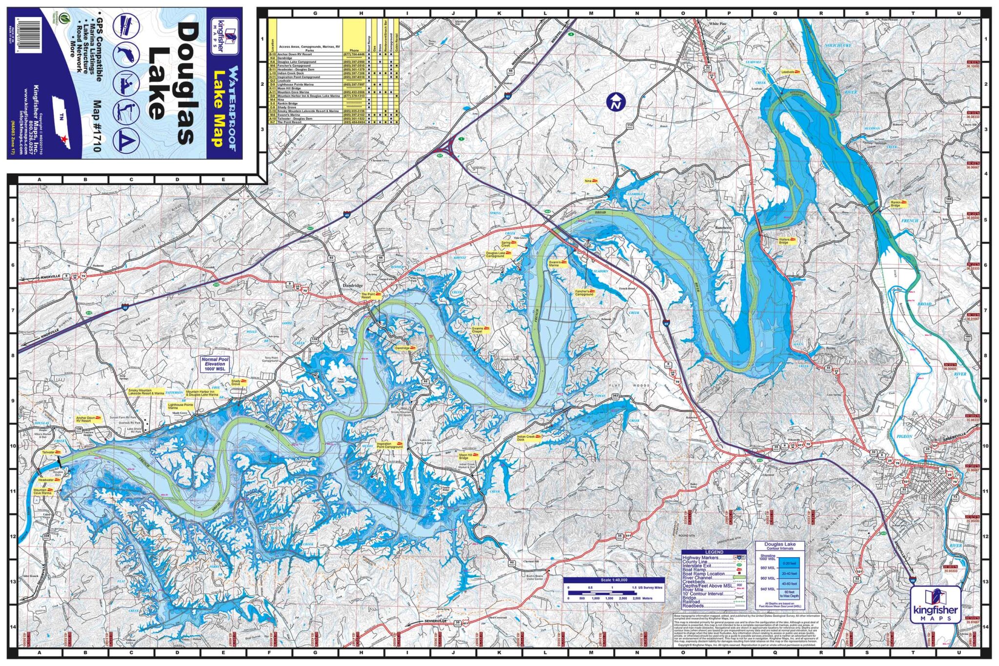 TN Lake Maps – Kingfisher Maps, Inc.