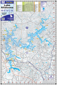Lake Allatoona Waterproof Map #202 – Kingfisher Maps, Inc.