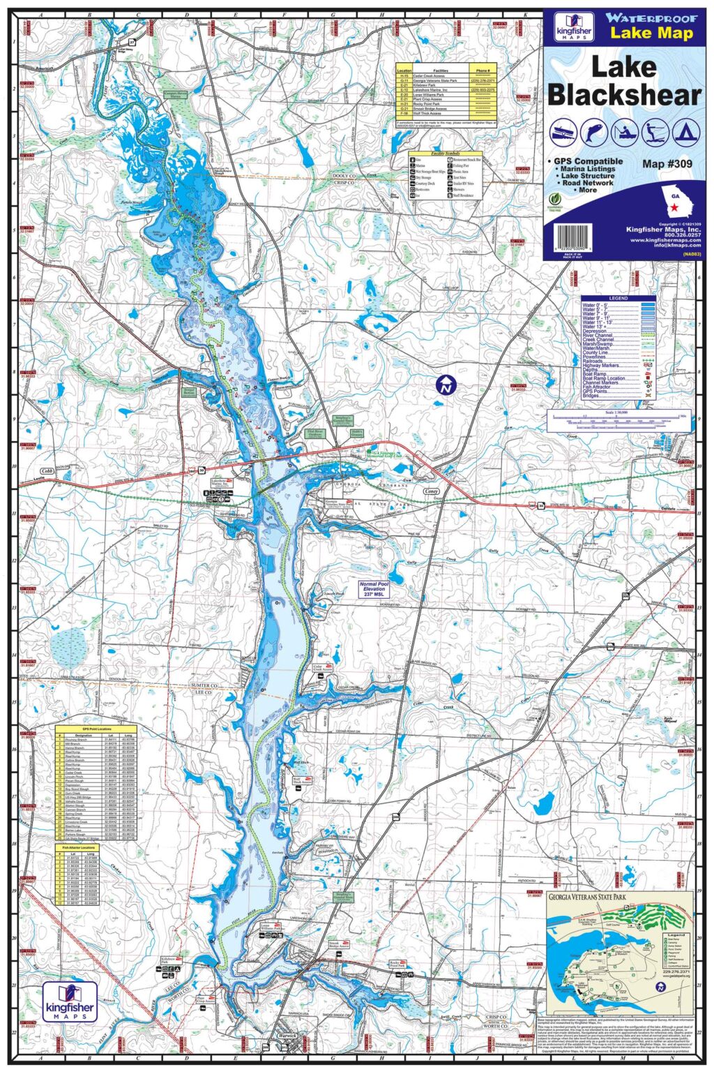 GA Lake Maps – Kingfisher Maps, Inc.