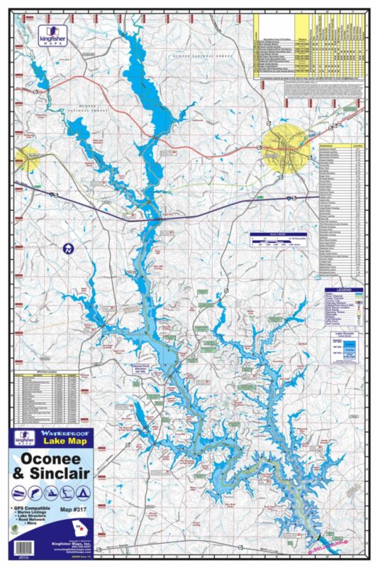 GA Lake Maps – Kingfisher Maps, Inc.