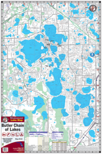 Butler Chain of Lakes Waterproof Map #338 – Kingfisher Maps, Inc.